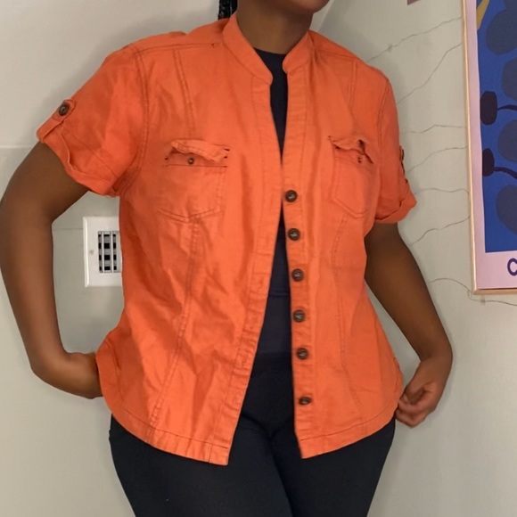 Target | Tops | Orangerust Cover Up Large Buttondown | Poshmark
